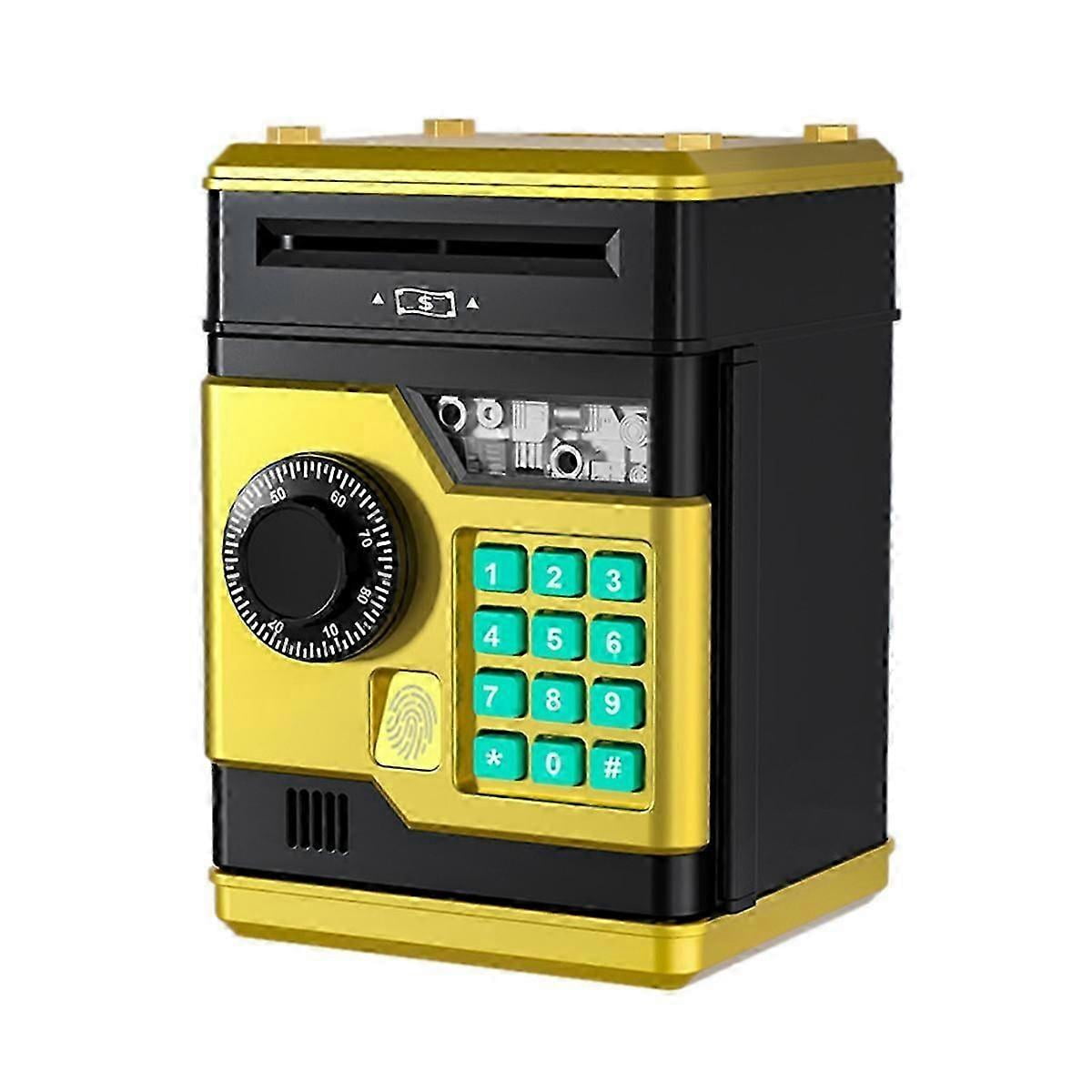 Electronic Piggy Bank ATM Password Money Box Safe Smart Fingerprint ...