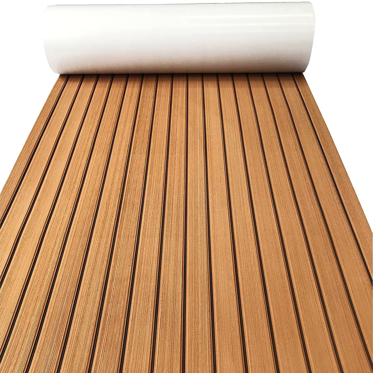 Self-Adhesive Foam Teak Decking EVA Foam Boat Flooring Faux Teak ...