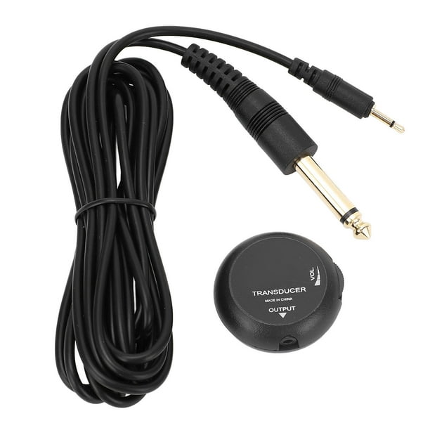 Contact Microphone Transducer, Volume Adjustable Piezo Pickup For ...