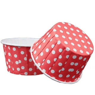 Chef Craft Paper Patterned Cupcake Liners, 50 Count, Red/Yellow/Blue ...