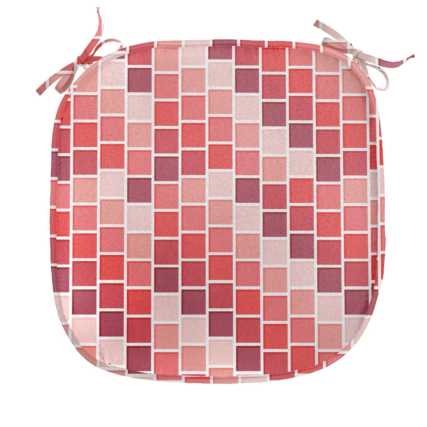 Geometric Chair Seating Cushion, Tile Rectangle Square Cube Vertical ...