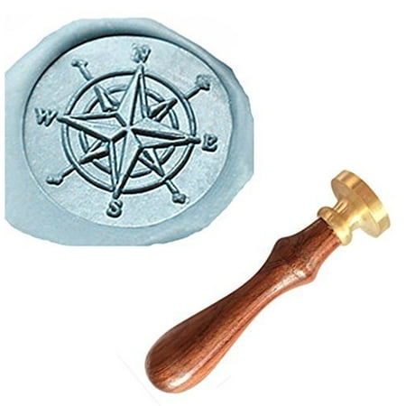 MDLG Vintage Compass Star Orientation Wax Seal Sealing Stamp ...