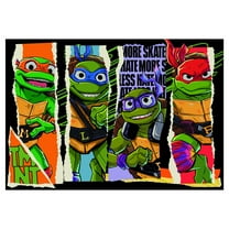 Nickelodeon TMNT Patchwork Youth Printed Multicolor Indoor Area Rug ...