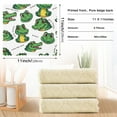 Cartoon Green Alligator with Pattern Dish Towels 6 Pack Kitchen ...