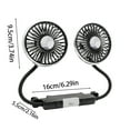 guanglv Built-in Battery Portable Dual-Head Fan, Rechargeable Wireless ...