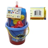 Nickelodeon Paw Patrol Bucket Set with 15 Toys, Glider, Chalk, Tops ...