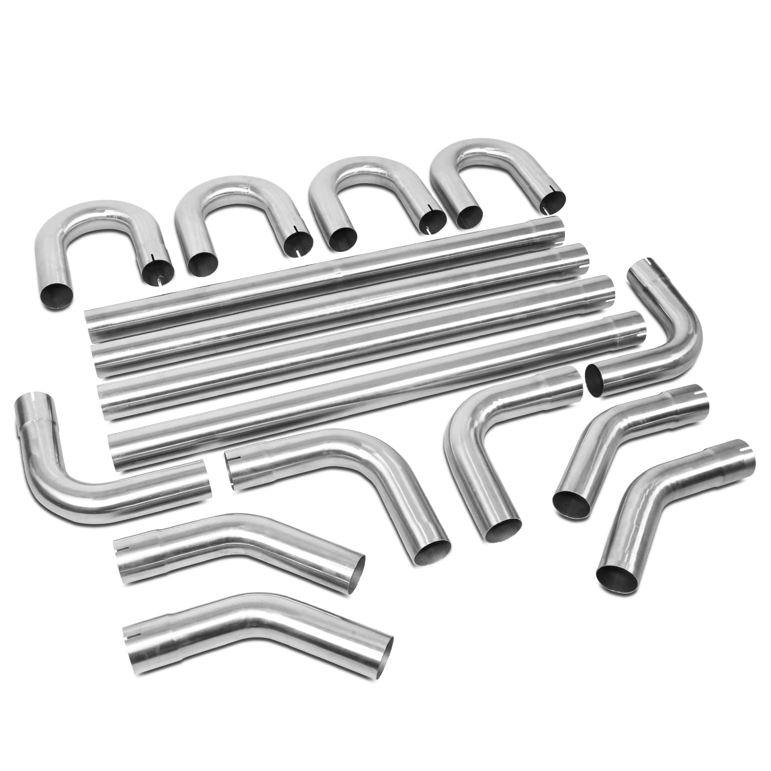 DNA Motoring ZTL-30SS Universal 3" Stainless Steal DIP Custom Exhaust ...