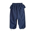 Avtoify Ruffle High Waist Drawstring Cargo Trouser Summer Girls Casual ...