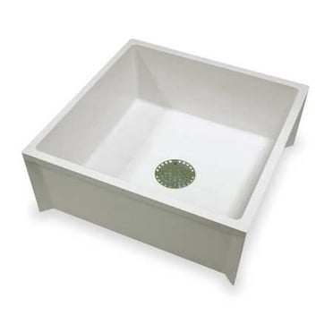 Mustee 10C Utility Sink 22" x 25", White - Walmart.com