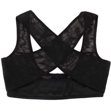Women's Firm Control Adjustable Back Support Bra Chest Breast Belt Band ...