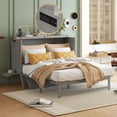 LHYY Queen Size Bed with USB Port and Removable Shelves on Each Side ...