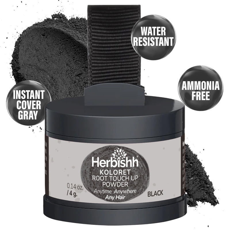 Koloret Root Touch Up Powder– Natural Black Powder for Women & Men ...