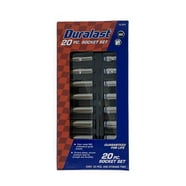 Duralast 8 pc 3/8'' METRIC DEEP SOCKET SET 10-21MM w/Carrying Case SAE ...