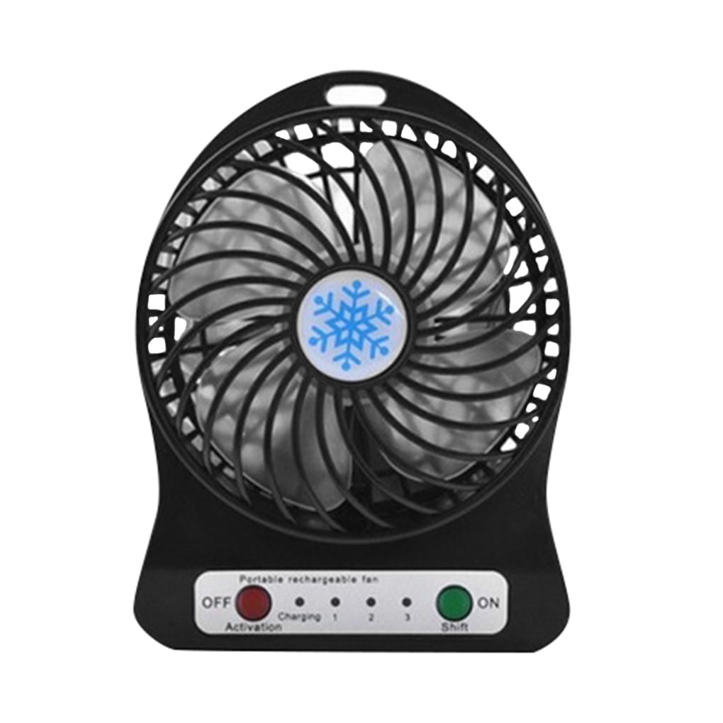 Homeholiday Mini Electric Fan Home Office Rechargeable Portable Outdoor ...