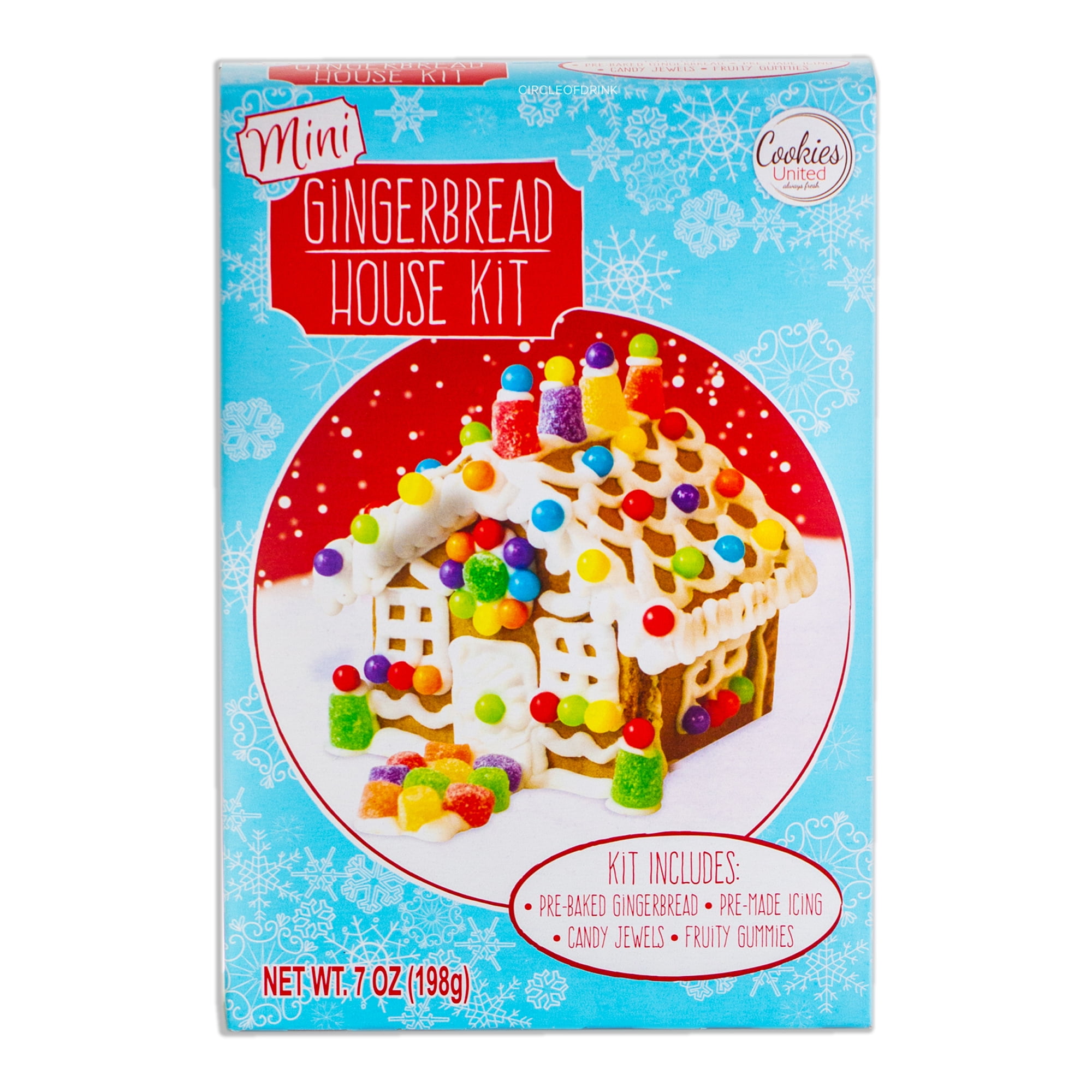 Mini Gingerbread Christmas House Kit - Pre-Baked Gingerbread, Icing ...