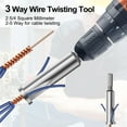 3 Way/ 5 Way Wire Stripper 6mm Hex Shank Wire Twisting Tool for ...