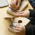 Kalimba 10 Keys Thumb Piano Beginner Child Pocket Five Fingers Wood ...