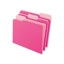 Walmart Colored File Folders, Pink/Light Pink, 1/3-Cut Tabs, Legal Size ...