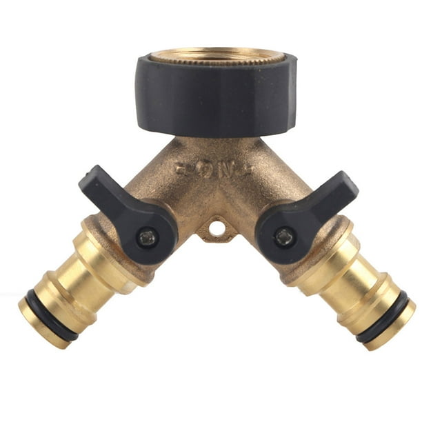 Water Splitter,G1 FNPT DN25 Copper Garden Splitter Faucet Splitter ...