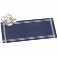 2x6 Solid Blue Color Runner Rug for Hallway, Washable Non Slip Low Pile ...