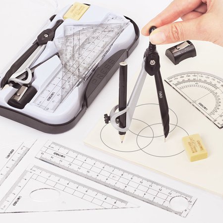 Compasses Student Metal Compasses Ruler Set Drawing Tools Can Cut ...
