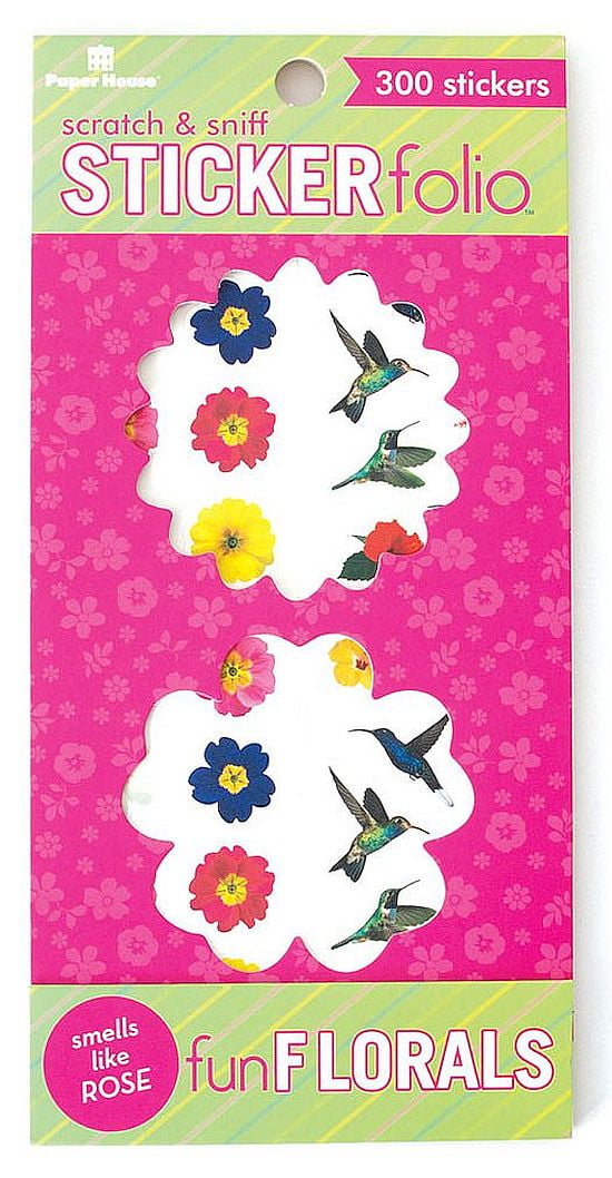 Paper House Productions Fun Florals Scratch & Sniff Sticker Folio for ...