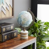 Free Shipping! DecMode 8 Blue Globe Coastal Decorative Tabletop Decor ...