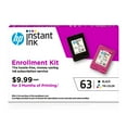 HP 63 Black & Tricolor Instant Ink Cartridges with 3 Month Subscription ...