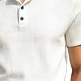 Ceisia Men's Textured Knit Polo Shirt Short Sleeve Collared Slim Fit ...