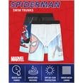 Marvel Avengers Spiderman Boys’ Quick Dry Swim Trunks, UPF 50 ...