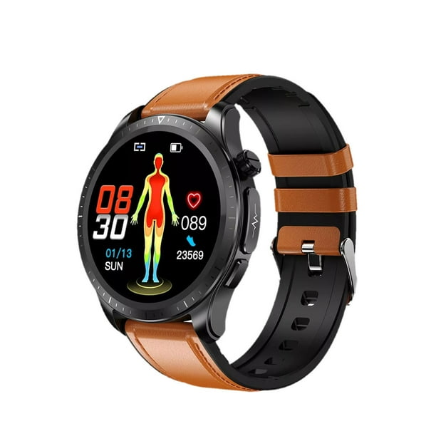 Reloj Smart Watch Fralugio E420 Ecg Mide Glucosa Hr Spo2 Bp Piel Cafe Sport | Bodega Aurrera en ...