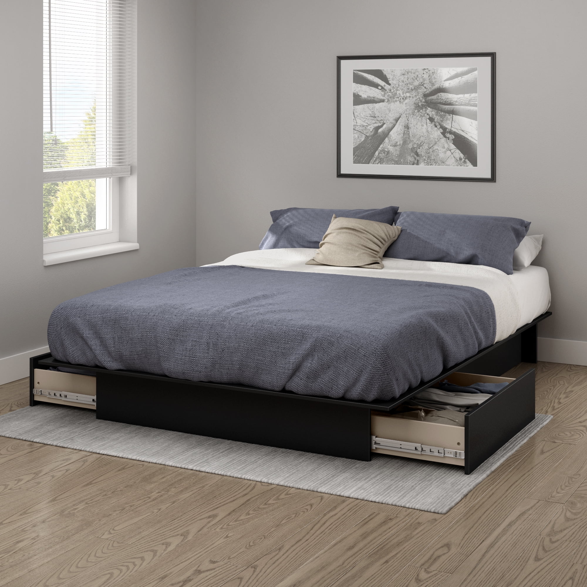 Click here for South Shore Gramercy Full/Queen Platform Bed  In P... prices