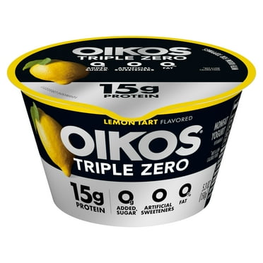 Oikos Triple Zero 18g Protein, 0g Added Sugar, Plain Greek Nonfat ...