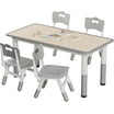 Buzz & Bloom Kids 4-Piece Wood Table Set - Walmart.com