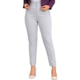 Ailaofu Women's Fall High Waist Slim Fit Pants Solid Color Straight Leg ...