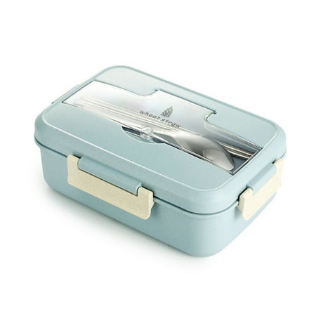Lunch Box, Bento Lunchbox, Compartment Leak Proof Kids, Travel, Wheat ...