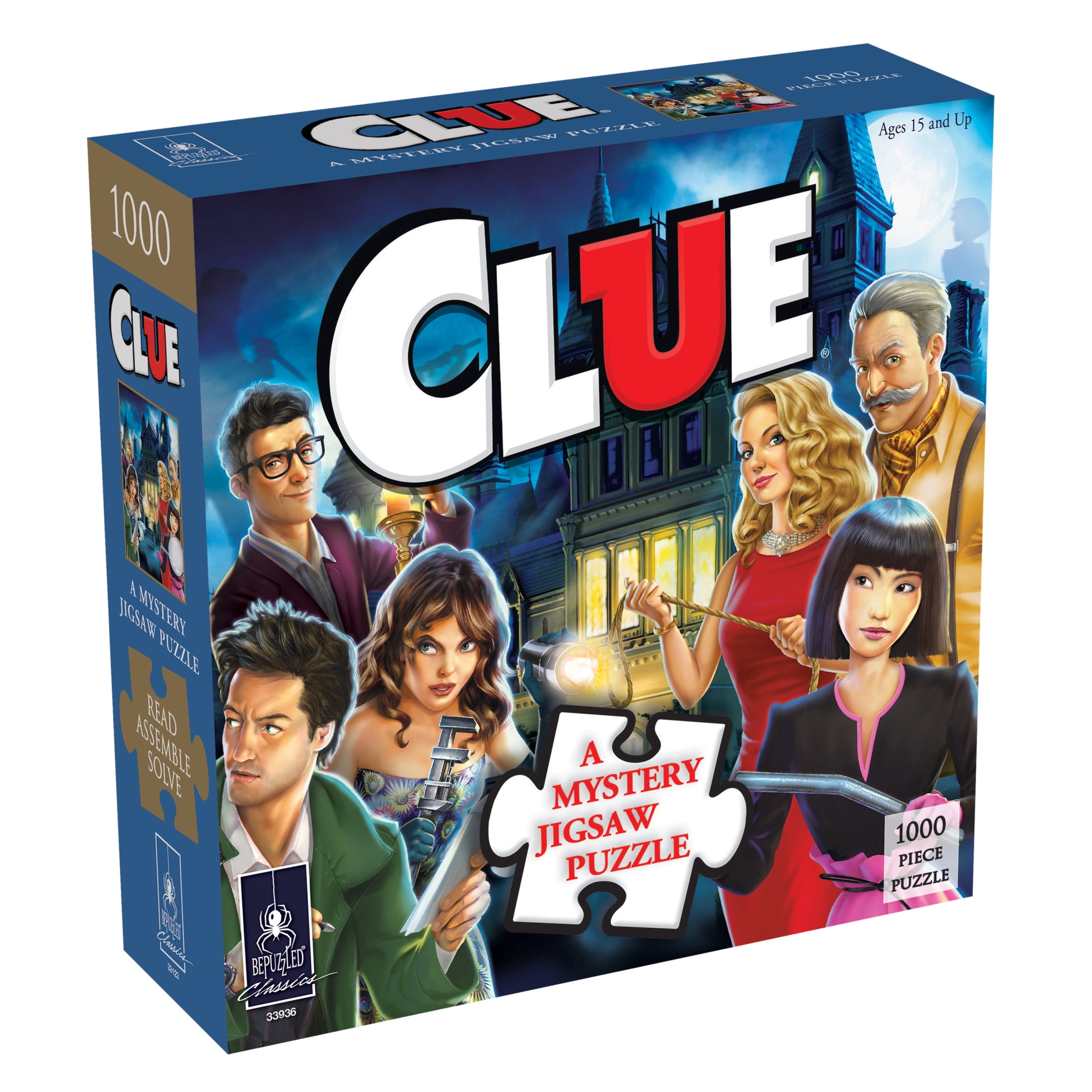 Murder Mystery Party | Classic Mystery Jigsaw Puzzle, Clue, 1,000 Piece ...