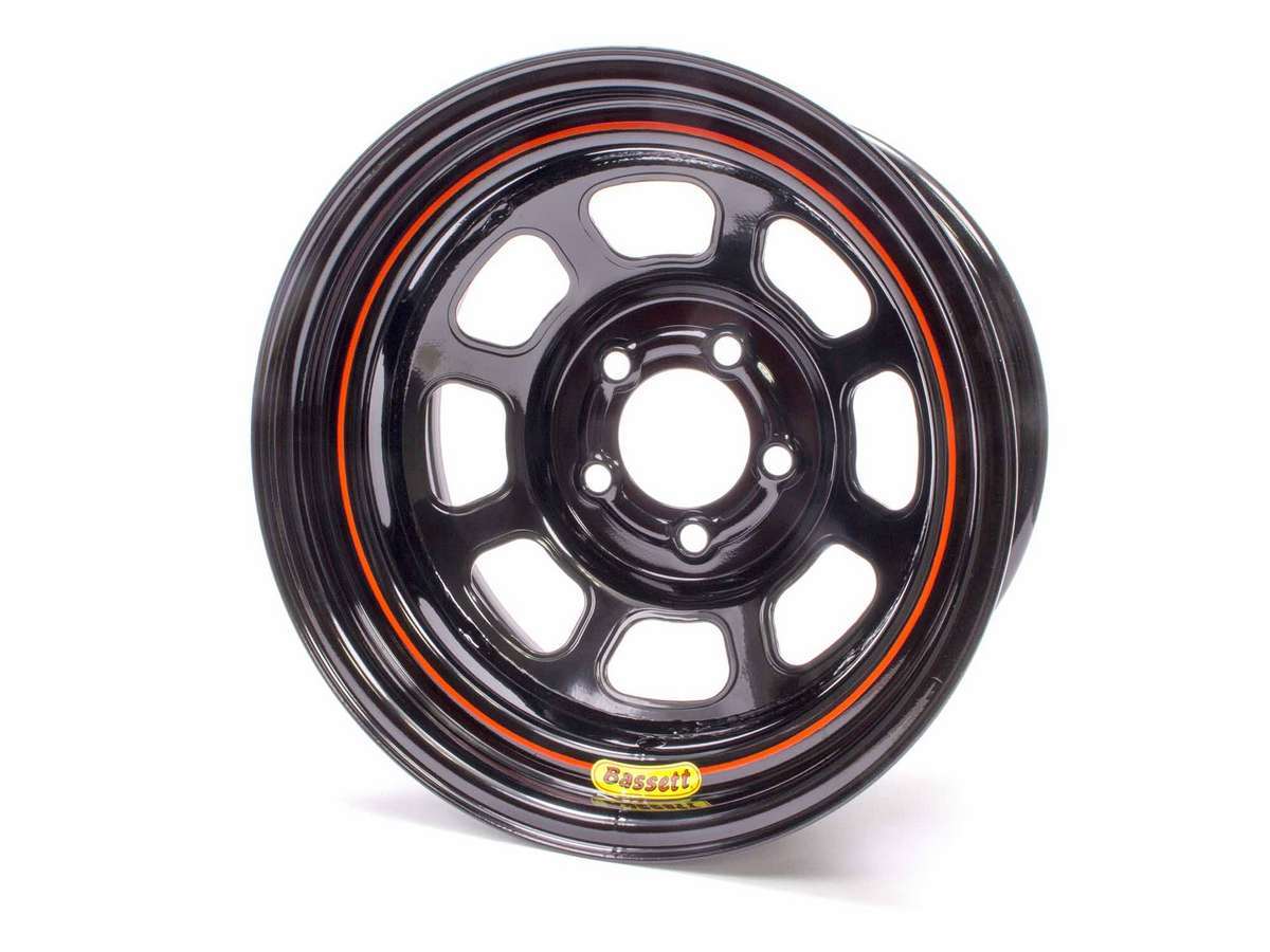 15x7 5x4.5 3.75in BS Black Rolled Wheel - Walmart.com