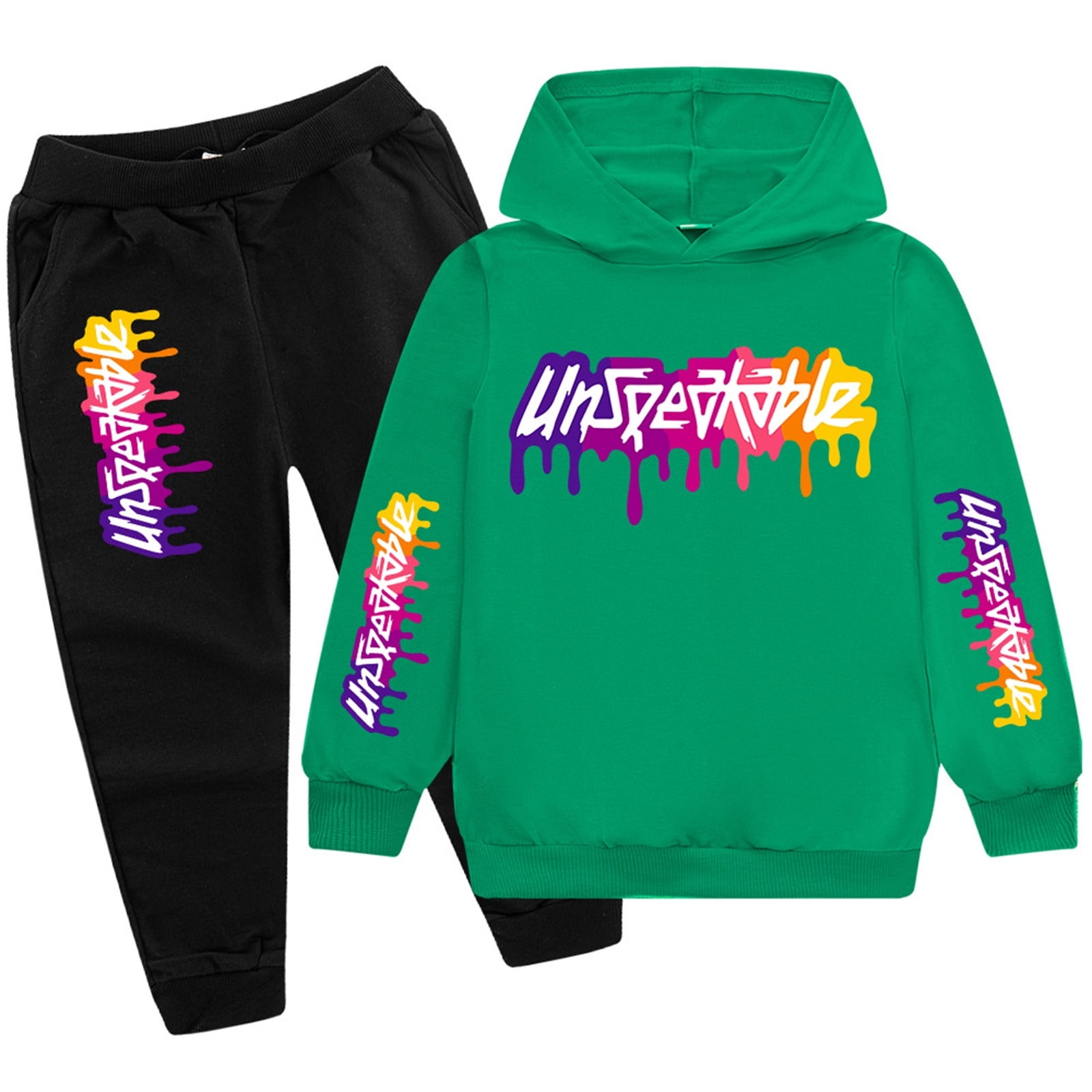 Click here for Liyamei Print Hoodie And Jogger For Boys Comfortab... prices