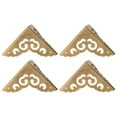 4PCS Antique Brass Corner Protectors for Wooden Boxes Furniture Edge ...