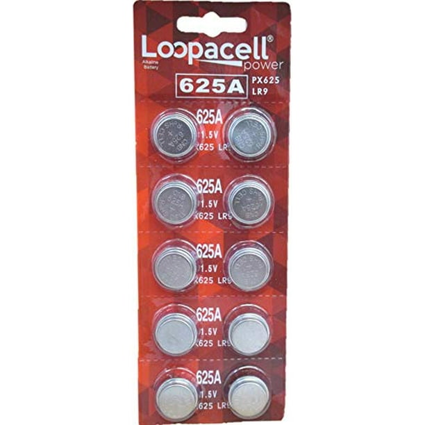 Loopacell 625A PX625A LR9 V625U PX625 1.5V 10 Batteries - Walmart.com ...