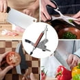 Kitchen Knife Sharpener with 2 Whetstones,360° Rotation Flip Design Fixed-Angle Knife Sharpening ...