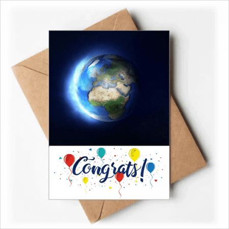 Blue White Planet Earth Art Deco Fashion Wedding Cards Congratulations ...