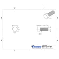 5/8-11 x 2" Hex Head Cap Screw Bolts, Stainless Steel 18-8, Full Thread ...