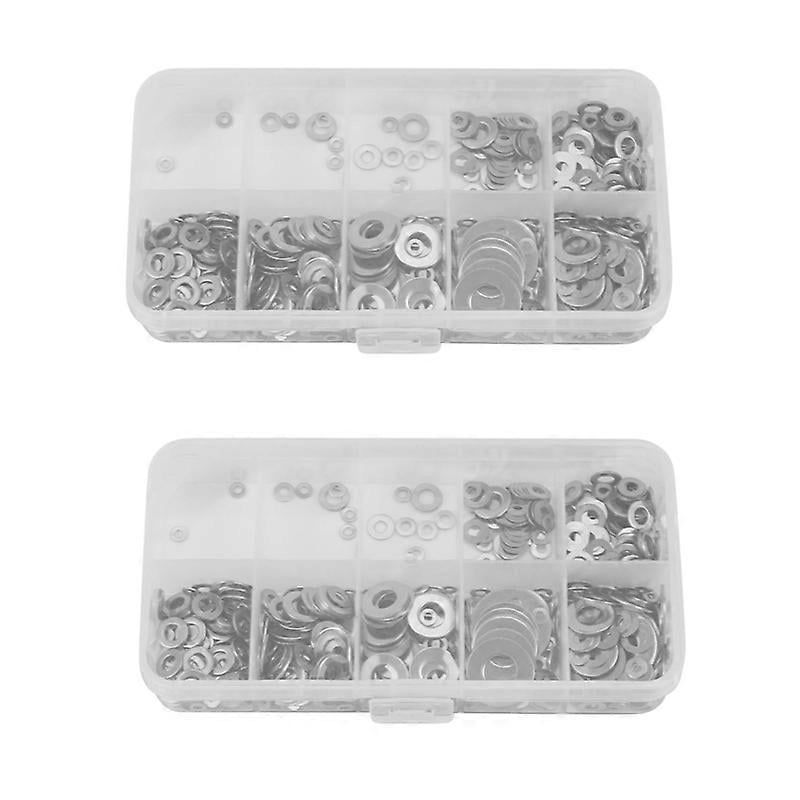 1200Pcs/Set M16 M2 M25 M3 M35 M4 M5 M6 M8 M10 Stainless Steel Flat ...