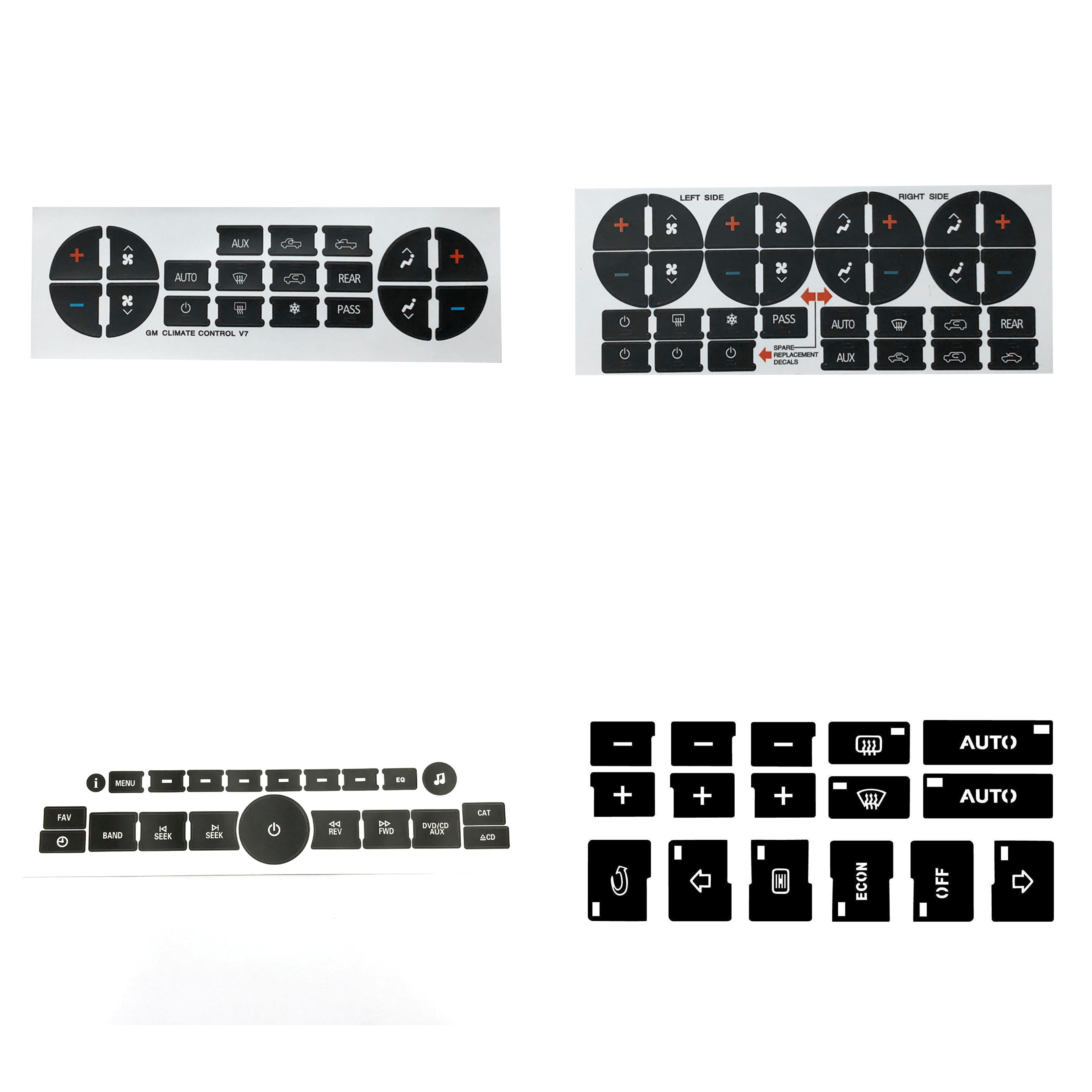 Walbest 16 Button Repair Sticker PVC Self-adhesive Portable Interior ...