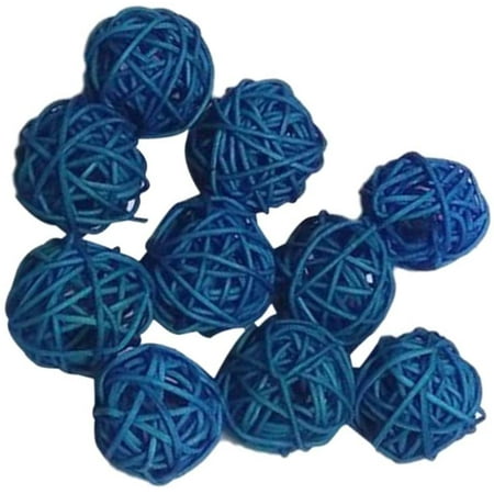 10 Pieces 30mm Large Wicker Rattan Balls - Decorative Balls for Hanging ...