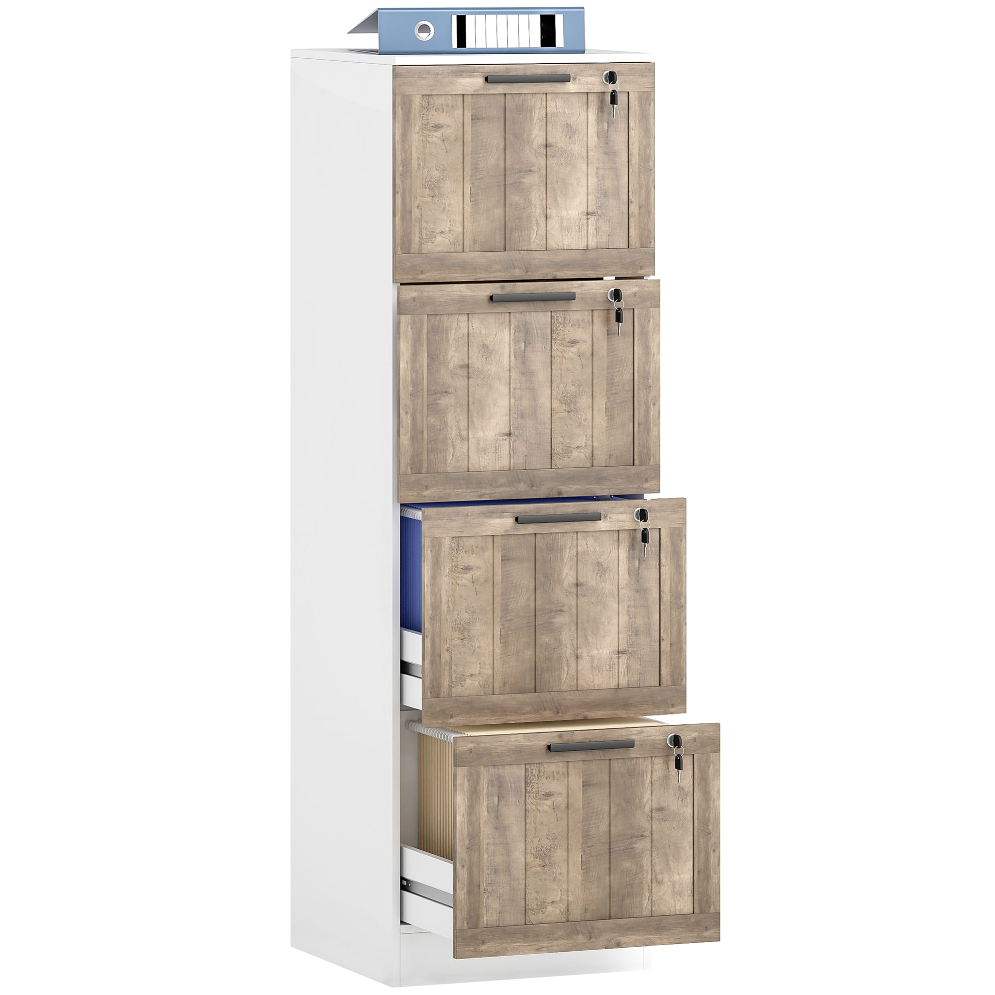 Click here for Homcom 4 Drawer File Cabinet With Lock Filing Cabi... prices