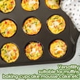 Mini Muffin Pan 12-Hole Removable Bottom, Anti-Stick Cupcake Pan for ...