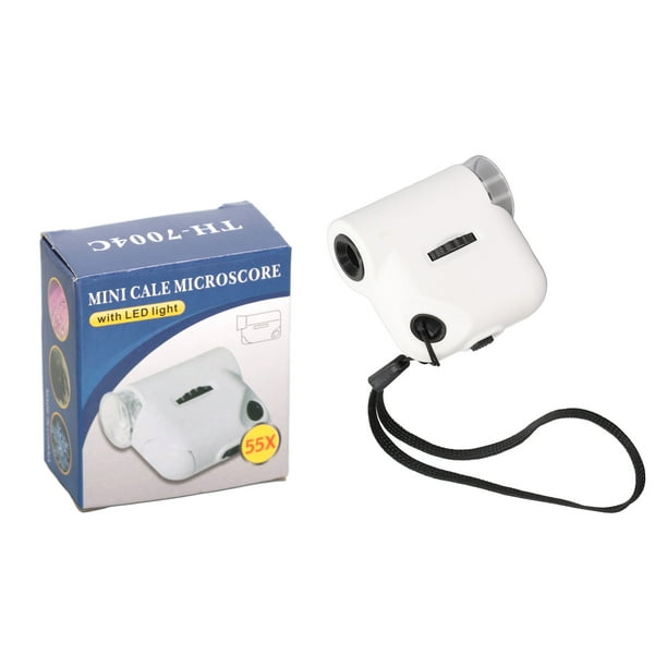 X Pocket Microscope,Mini Microscope 55X Magnification X Magnification ...
